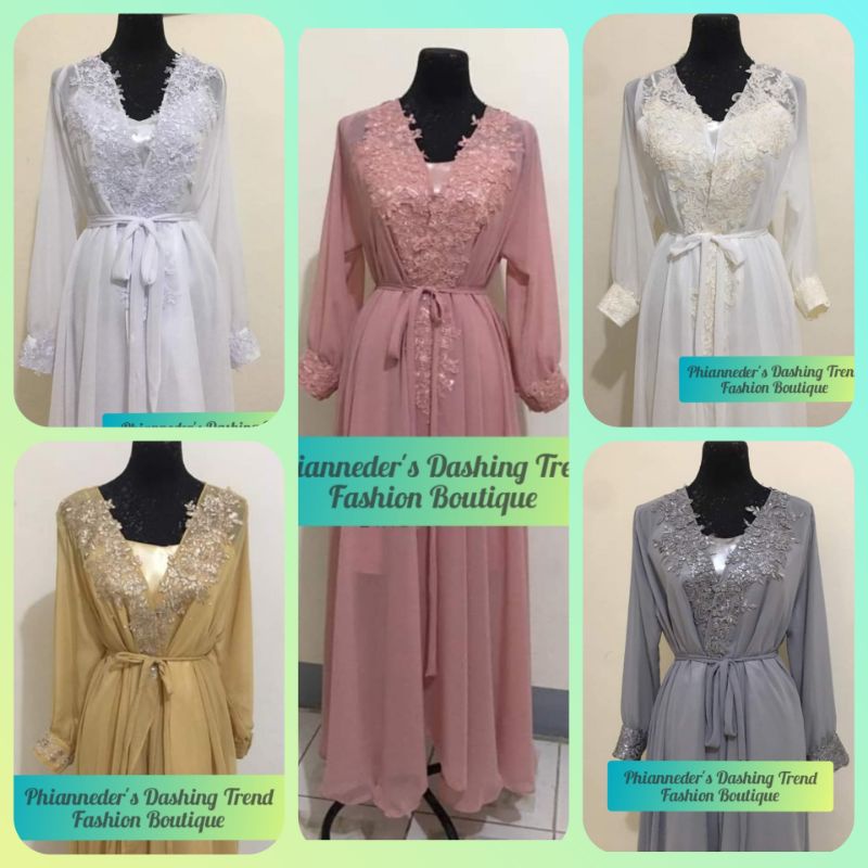 Flowy Long Bridal Robe | Shopee Philippines