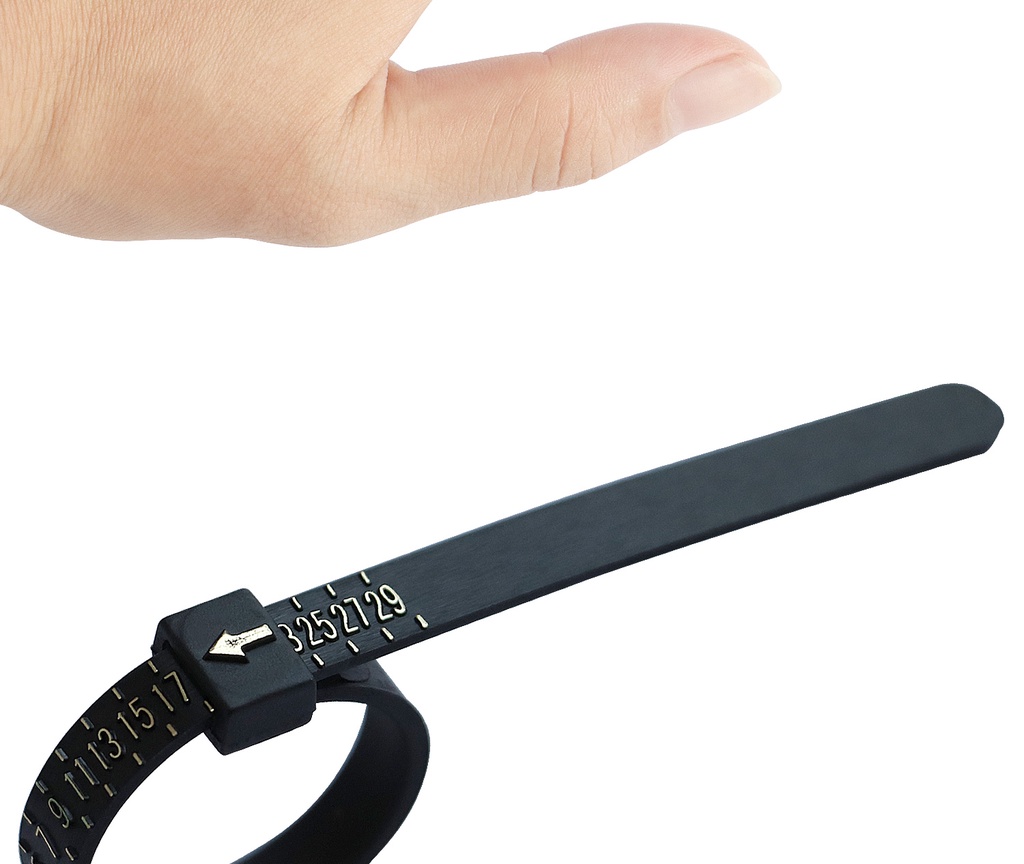 1pc Ring Ruler Measurer Finger Coil Ring Sizing Tool US Ring Sizer ...