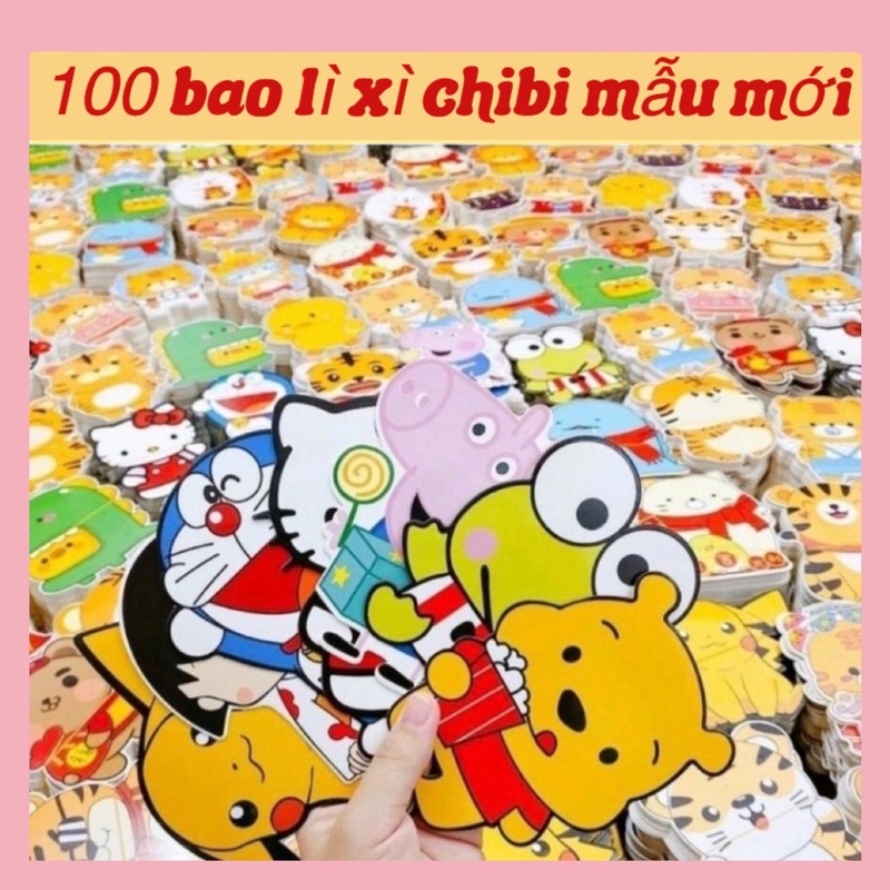100 chibi red envelopes new model 2022 (many random designs) | Shopee ...