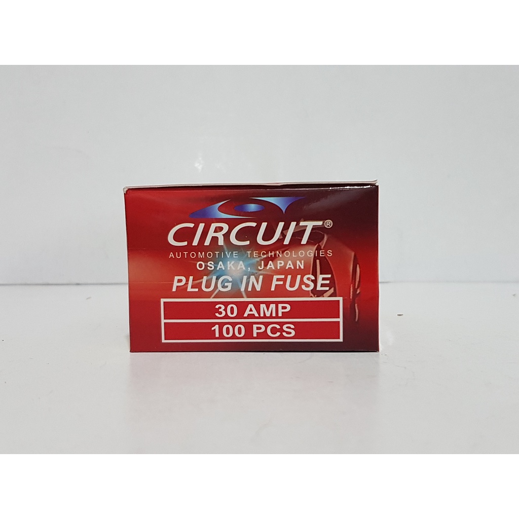 UNIVERSAL PLUG-IN FUSE 10 / 15 / 20 / 25 / 30 AMPERES (100 PCS PER BOX ...