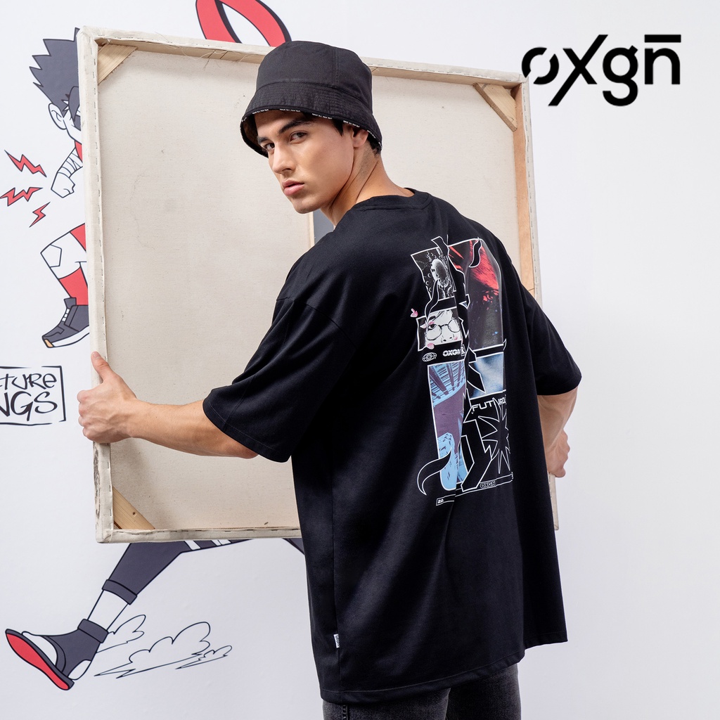 OXGN Future Dub Logo Oversized Graphic T-Shirt With Back Print For Men ...