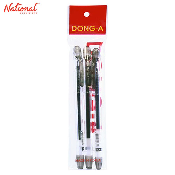 Dong-A Gel Pens 3S, Black National Book Store | Shopee Philippines