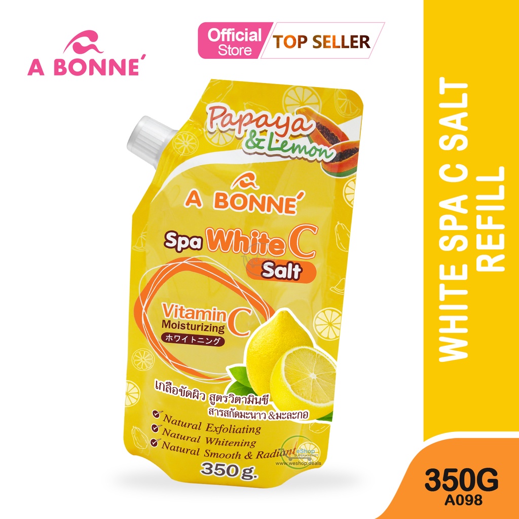 Abonne White Spa C Salt Papaya & Lemon 350g ( A098 ) | Shopee Philippines