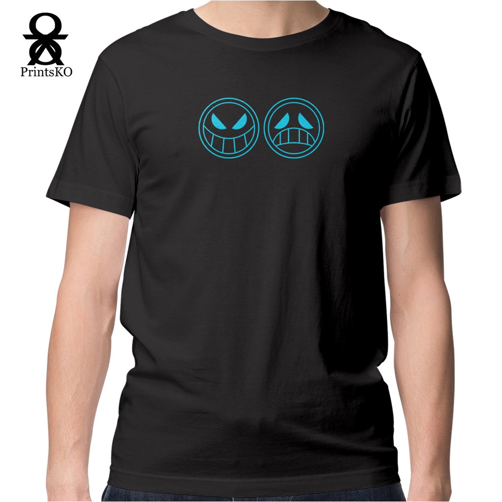Anime One Piece shirt w/ Ace Hat Smiley Design | Shopee Philippines