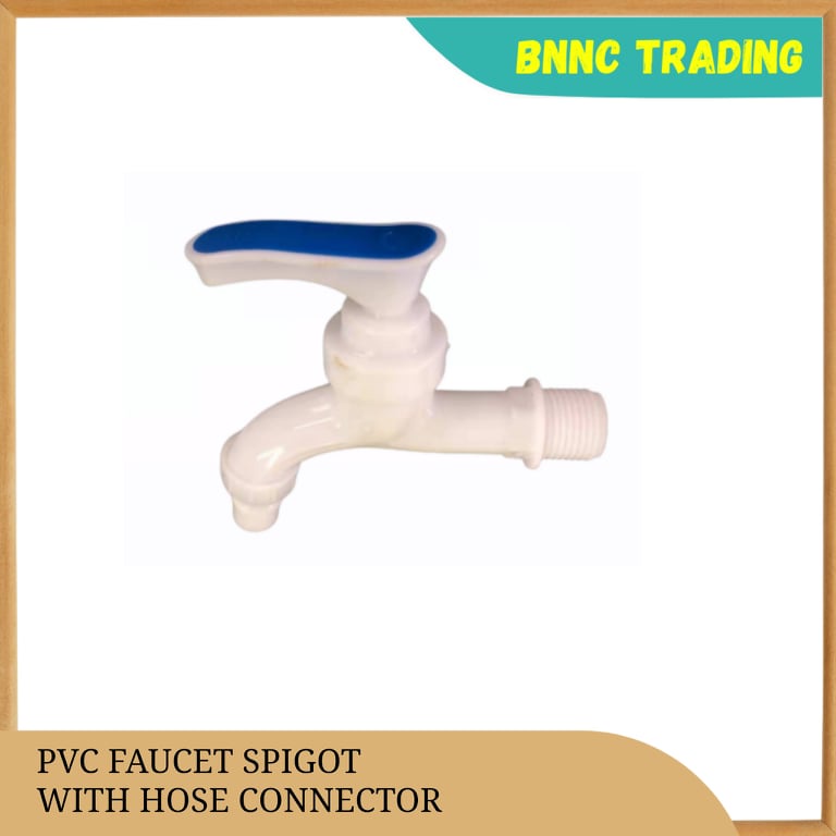 PVC FAUCET SPIGOT WITH HOSE CONNECTOR | Shopee Philippines