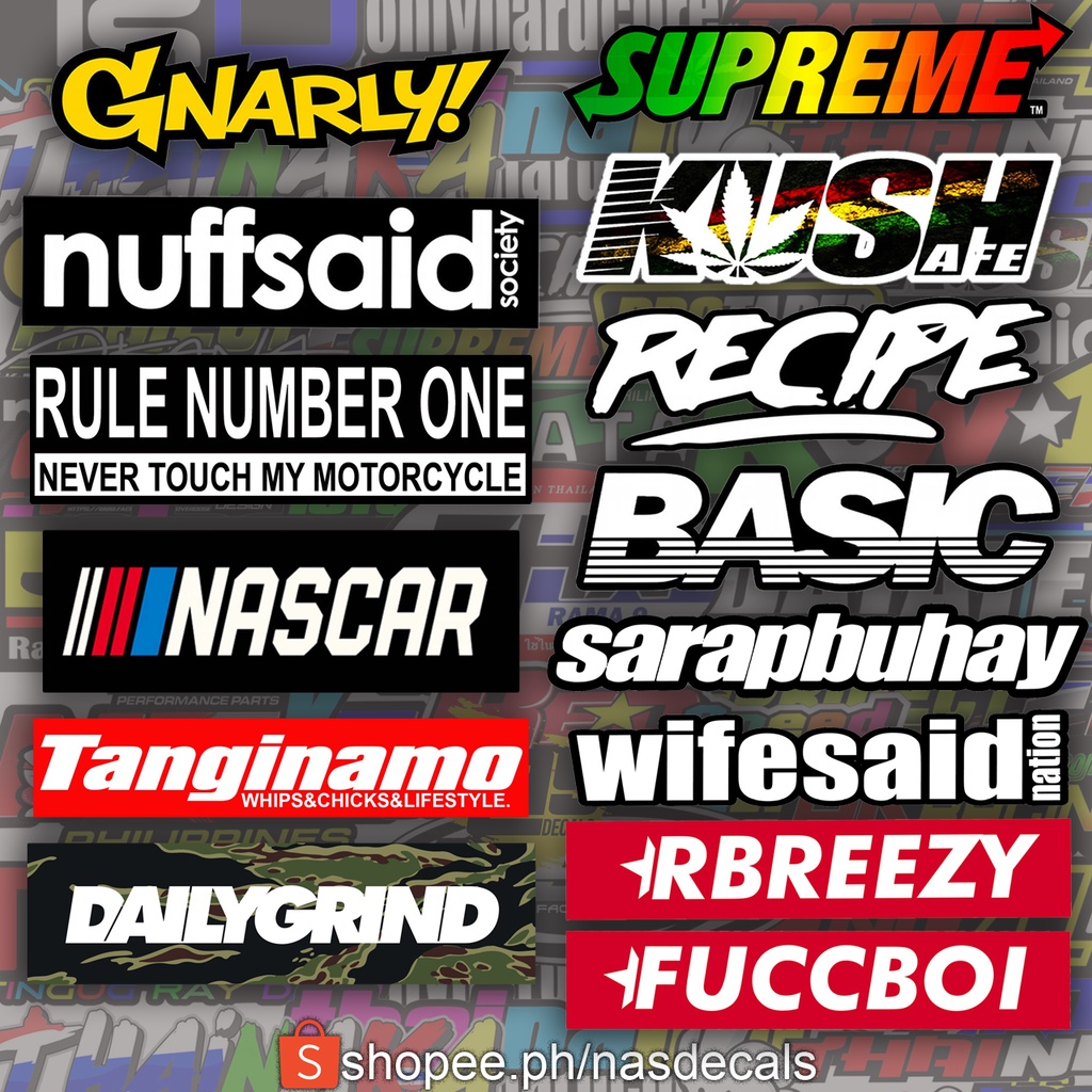 THAI Stickers Collection 3 Waterproof Vinyl Sticker Decals JRP Thailand ...