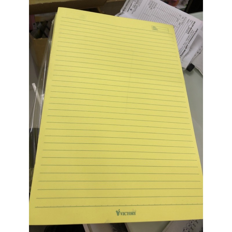 Yellow Pad Victory 90 leaves 60 gsm Very Smooth and Nice | Shopee ...