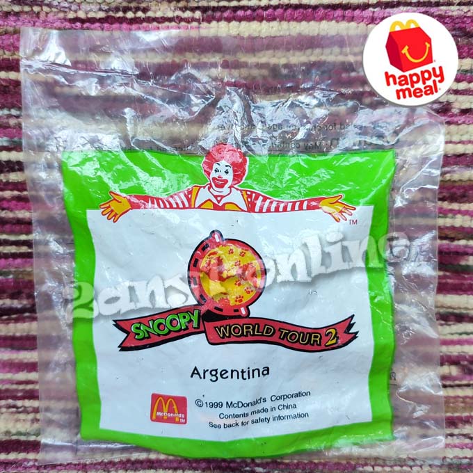 1999 Mcdo Snoopy World Tour - ARGENTINA (Sealed) | Shopee Philippines