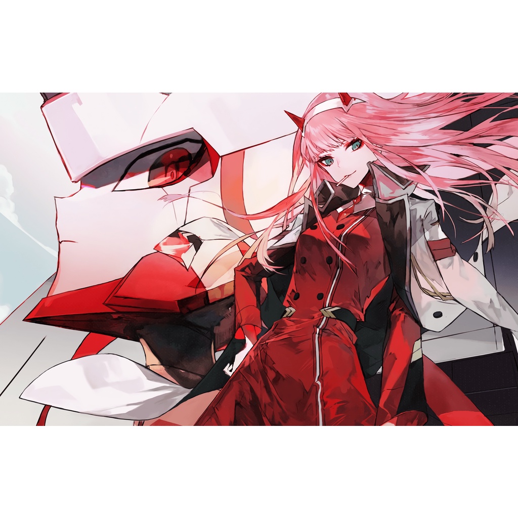 Zero Two / Darling In The Franx : Official Anime Poster / Stickers ...