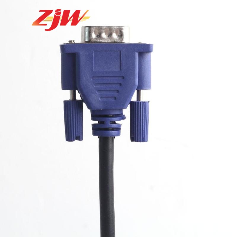ZJW 1.5m/3m/5m VGA Extension Cable HD 15 Pin Male VGA Cables Copper Core for PC Computer Monitor ...