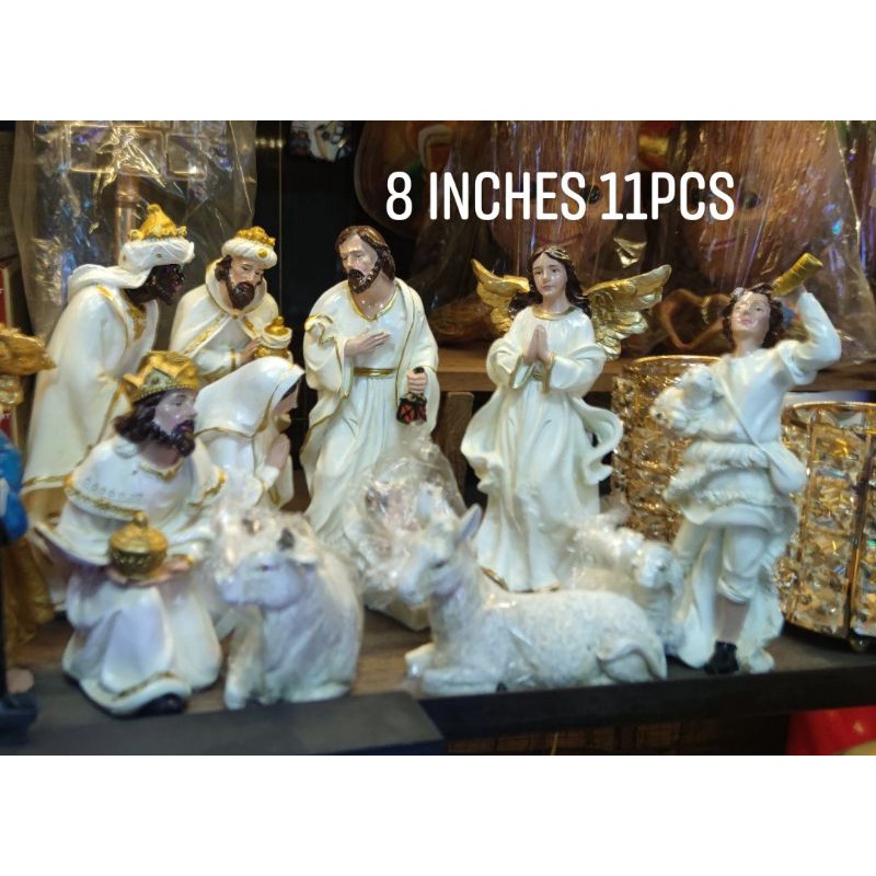 11pcs set 8 inches Nativity Set Belen Christmas Ornament Decor Gift ...