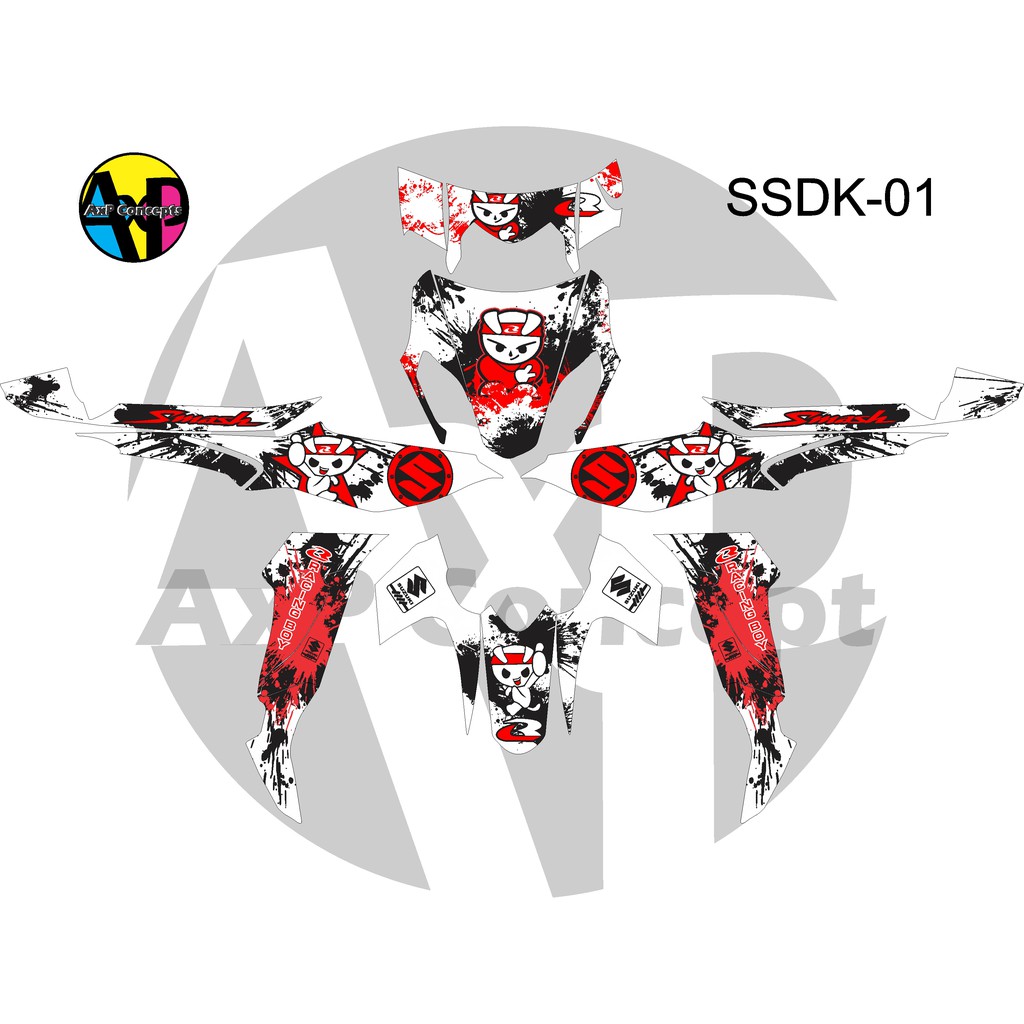 Suzuki Smash 115 Full Decals SSDK-01 (Laminated) | Shopee Philippines
