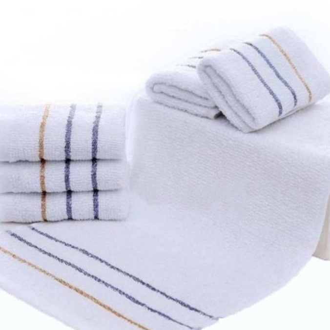 12pcs Face towel hand towel white plain design high quality 100% cotton ...
