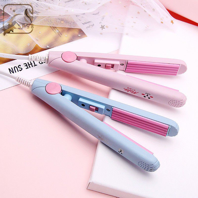 Mini Cute Hair curling and Flat iron korean hair straightener | Shopee ...