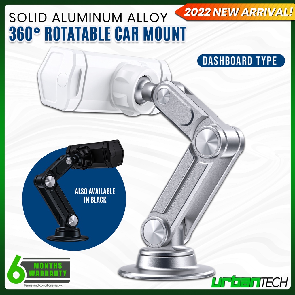 Solid Aluminum Dashboard Mount w/ 360 Rotation Car Mount Multi-Angle ...