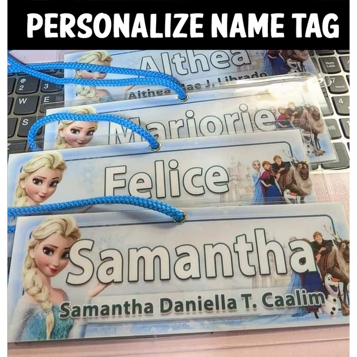 BACK TO SCHOOL PERSONALIZED Name Tag, school tags, name tag, laminated ...