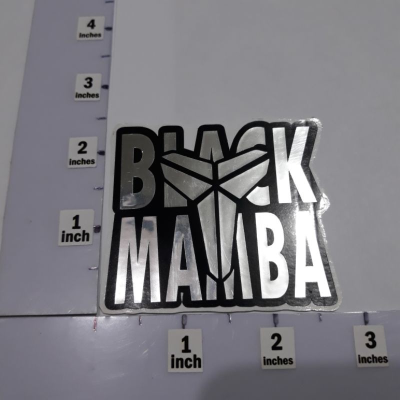 BLACK MAMBA STICKER/DECAL IN GOLD, SILVER & HOLOGRAM | Shopee Philippines