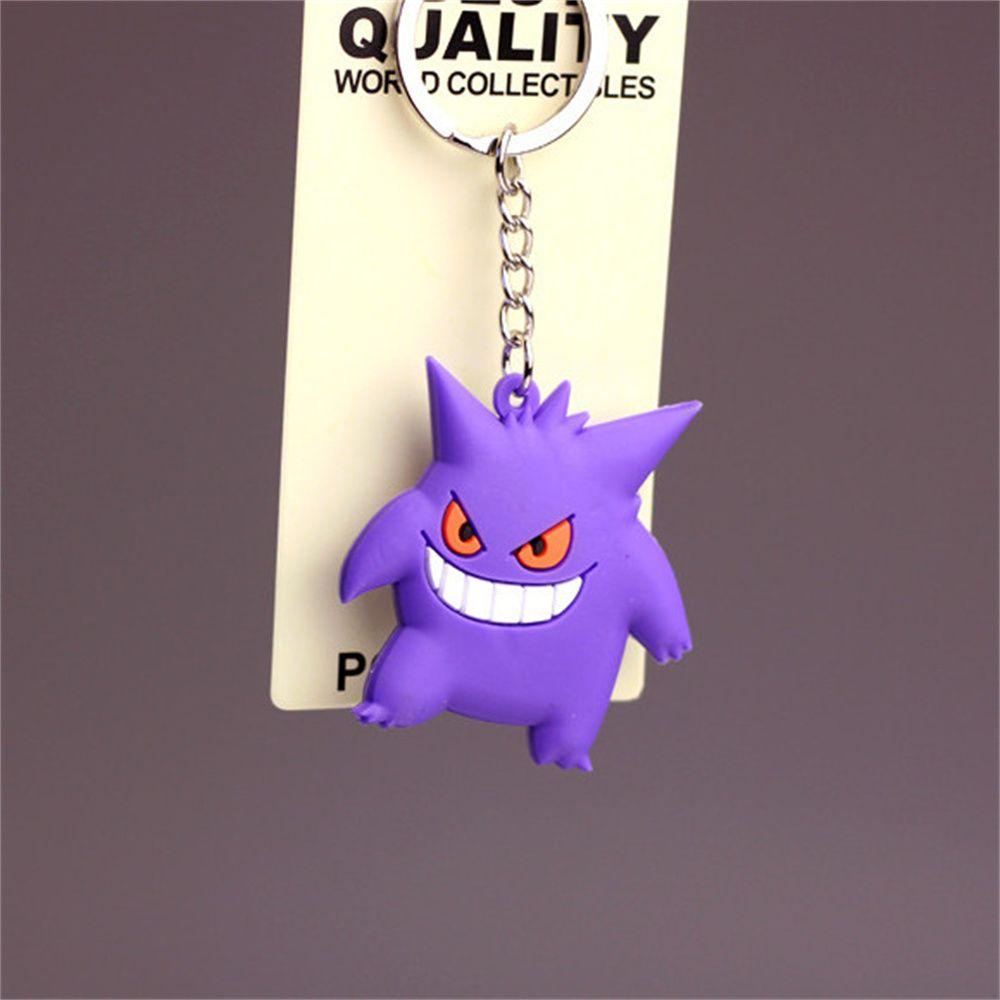 GLENES Birthday Gifts Anime Key Rings PVC Bag Key Ring Pokemon Key ...