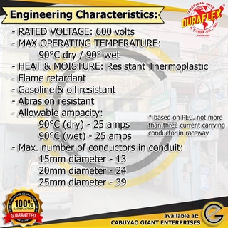 American Wire Duraflex Stranded Wire #14/7 (2.0mm2) THHN/THWN-2 Lead ...