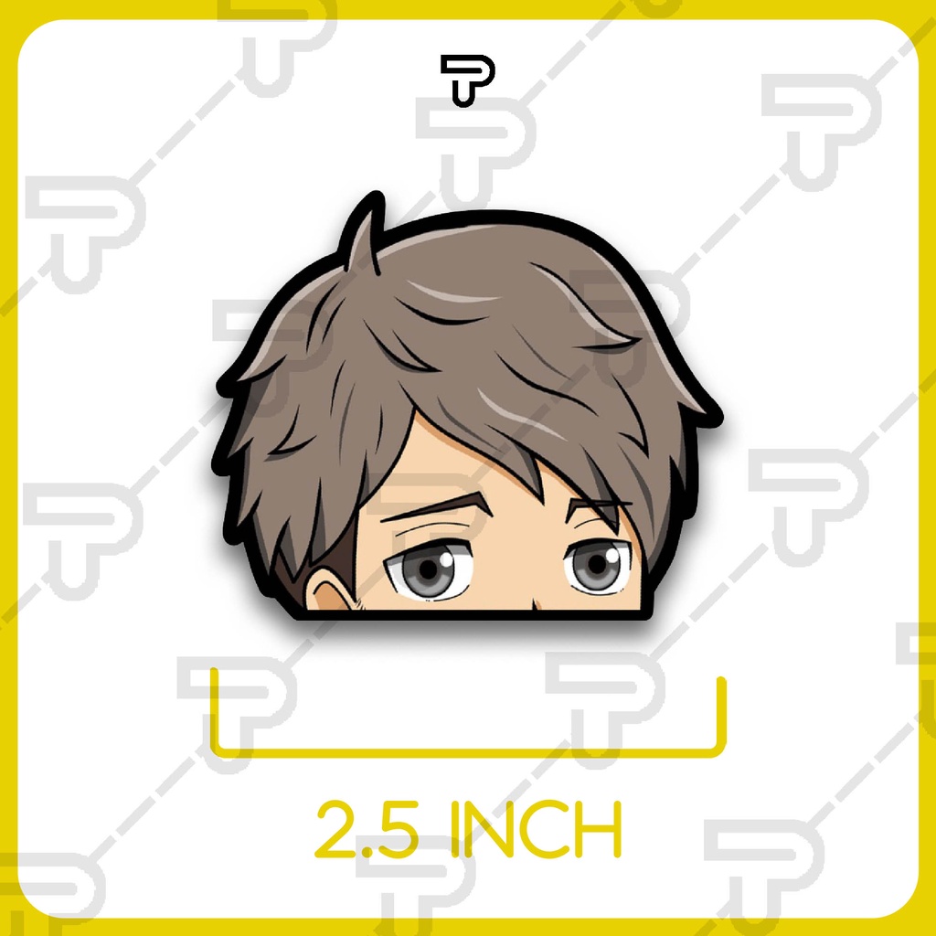 Haikyuu | Hinata | Tobio | Vinyl Peeker Sticker | Waterproof | Printara ...