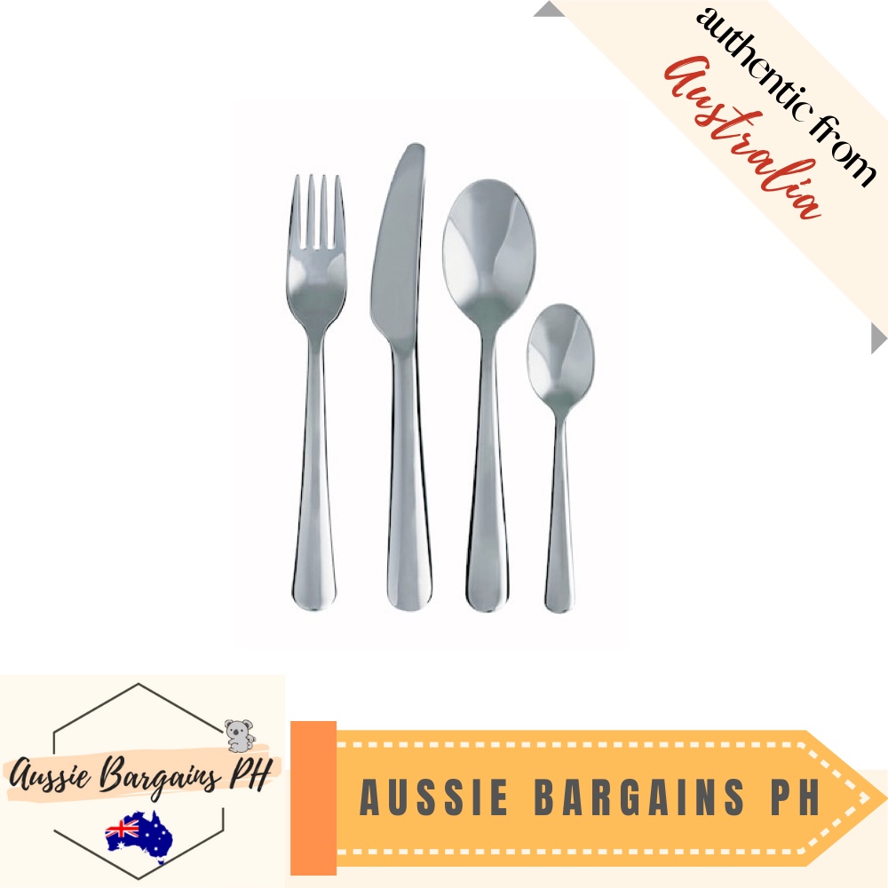 IKEA Dragon 24-piece cutlery set, stainless steel | Shopee Philippines