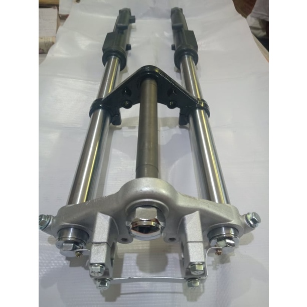FRONT FORK ASSY SET RUSI/TC150 (SILVER)T.POST NUT not include) | Shopee Philippines