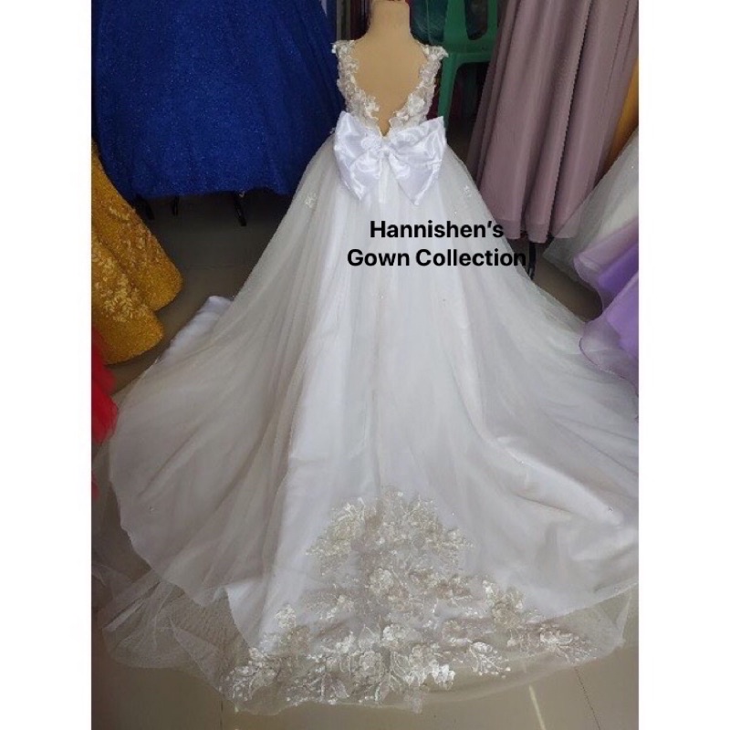 PRE-ORDER Little Bride Gown LongBack | Shopee Philippines