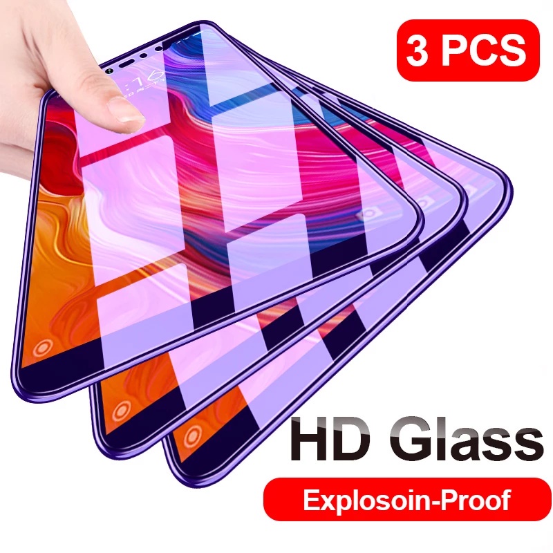 3 Pcs 9H Screen Protector Tempered Glass Oppo F11 Pro F9 A96 A79 A78 ...