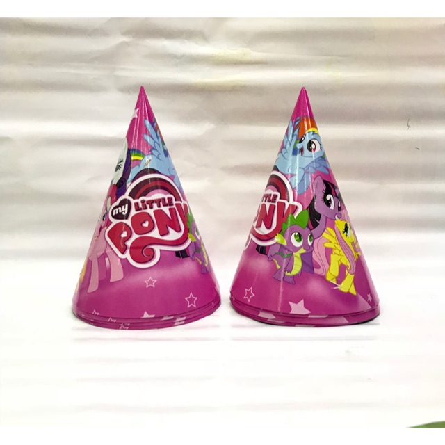 20cm partyhat ( my little pony) 10pcs per pack | Shopee Philippines
