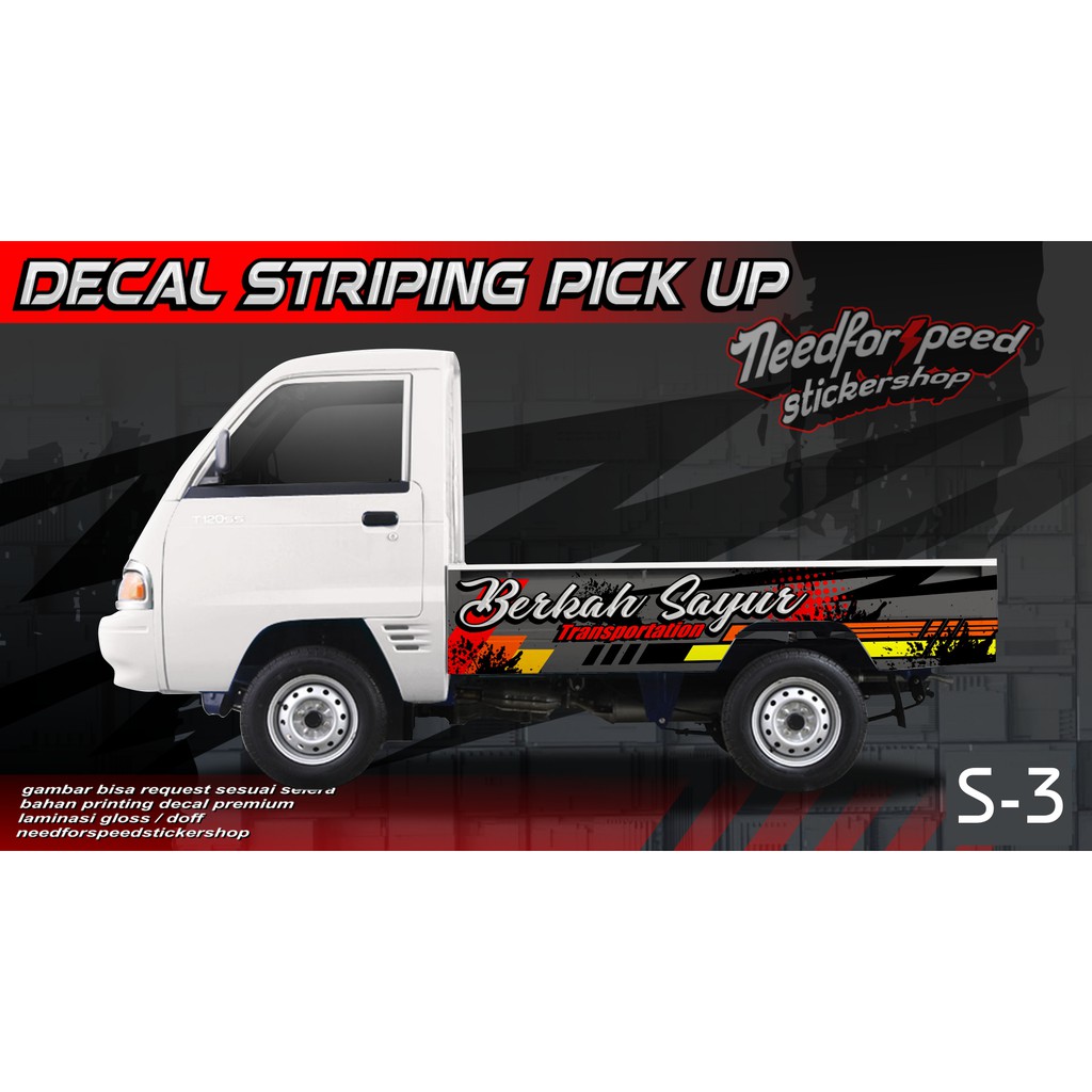 Decal STICKER ALL PICKUP T120SS, FUTURA, L 300, NEW CARRY, GRANDMAX ...