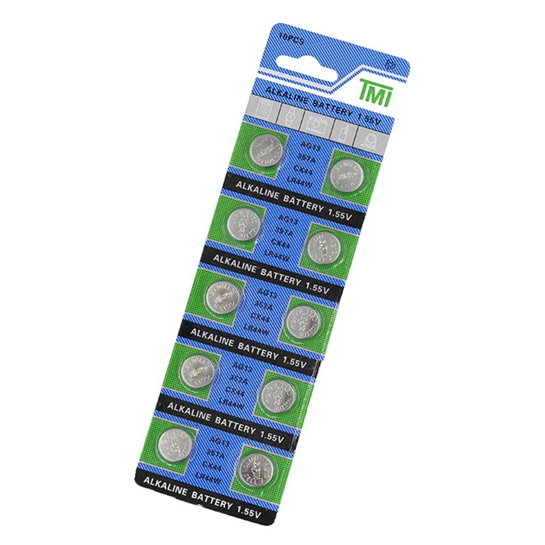 1.55V Alkaline Button Cell Battery AG13 LR44 SR44 L1154 RW82 RW42 SR1154 SP76 A76 357A | Shopee ...