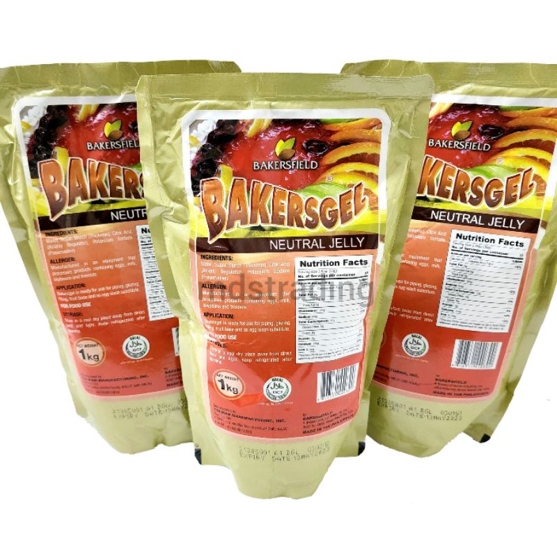 Bakersfield Bakersgel Neutral Gel Jelly Glaze Bakers Gel 1KG | Shopee ...
