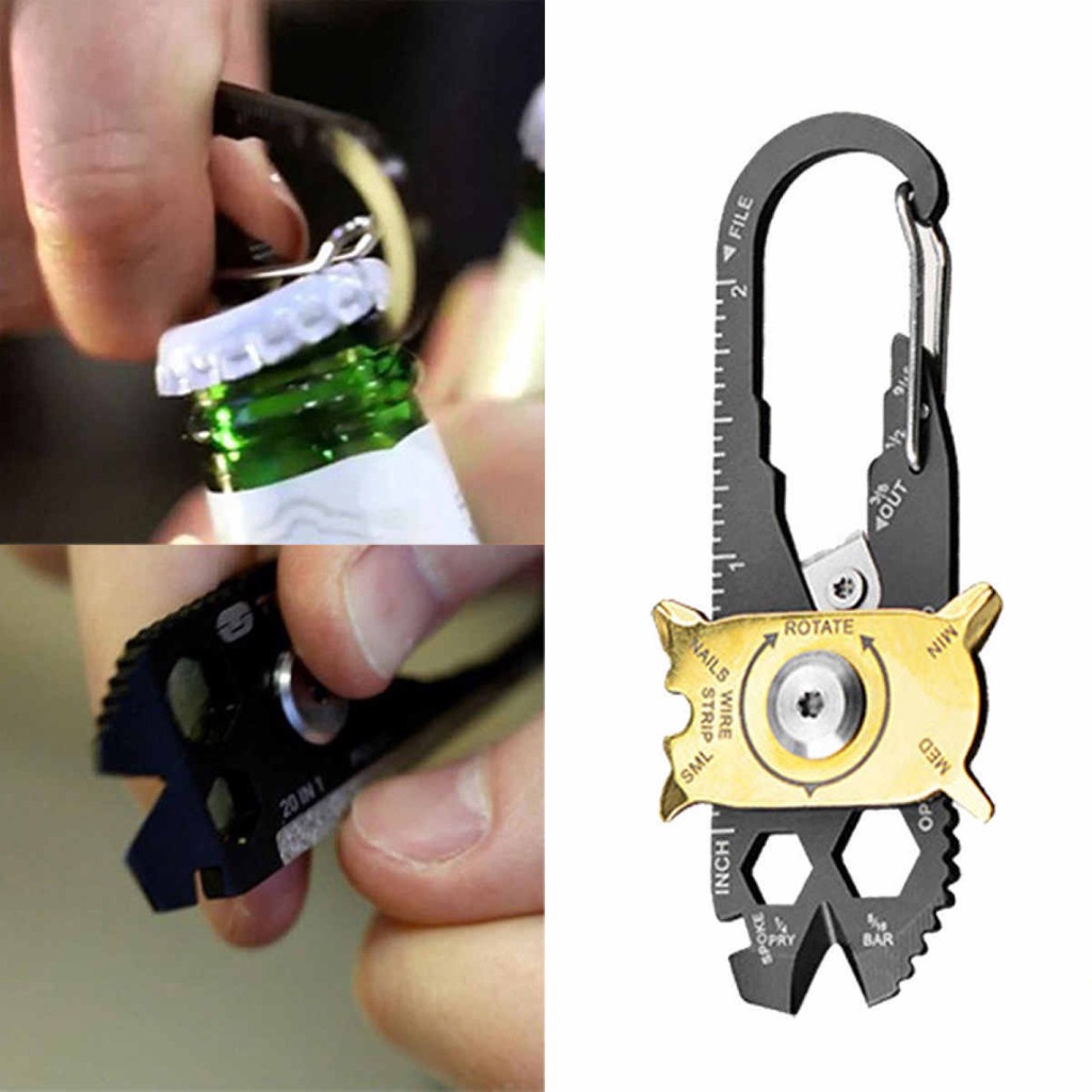 20 in 1 Mini Usefull Everywhere 20 Options Multifunction Tool Camping ...