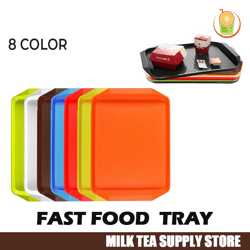 Plastic Food Serving Tray Basket/Anti-Slip Fast Food Tray Fruit Tray ...