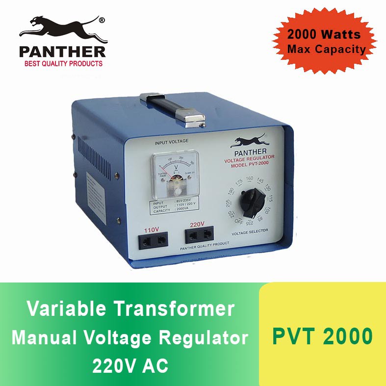 Panther PVT 2000 Manual Voltage Regulator / Variable Transformer 2000 ...