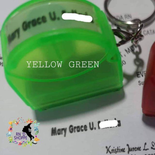 Personalized Neon Self Inking Name Stamp (free layout) | Shopee Philippines
