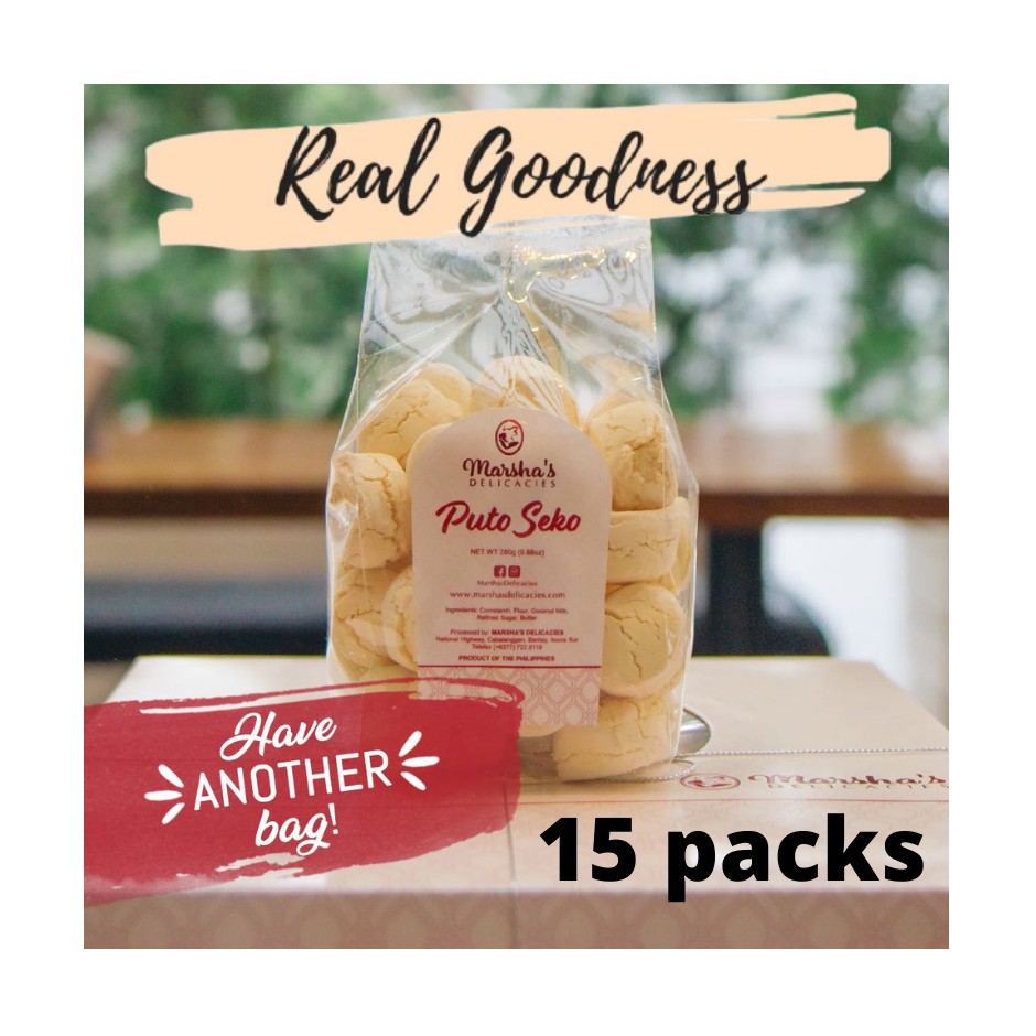 Marsha's Delicacies Puto Seko 15 packs | Shopee Philippines