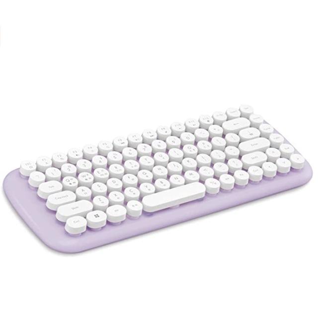 Actto btk-03 Portable Bluetooth Colorful Computer Tablet Keyboards, Wireless Mini Compact Retro ...