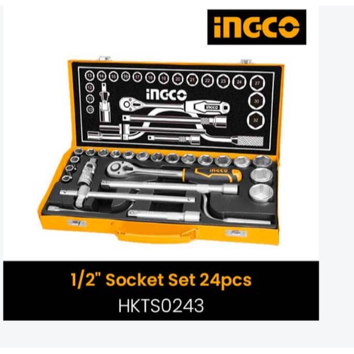 INGCO HKTS0243 4 Share Ball Set 1/2 Inch 24 Pcs. | Shopee Philippines