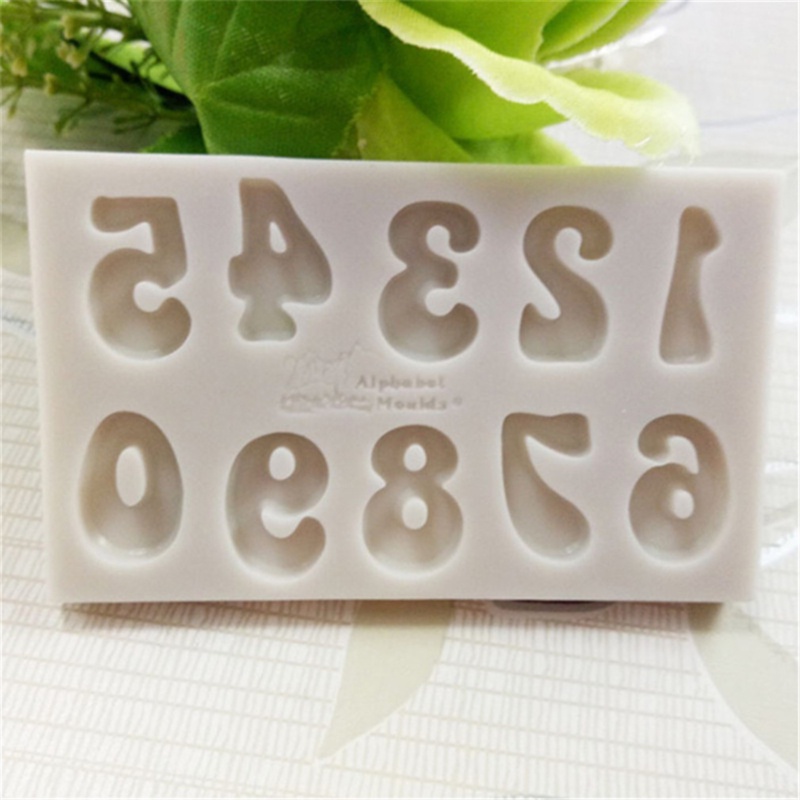 Numbers Molds Letters Silicone Mold 3D Fondant Mold Cakes Decorating ...