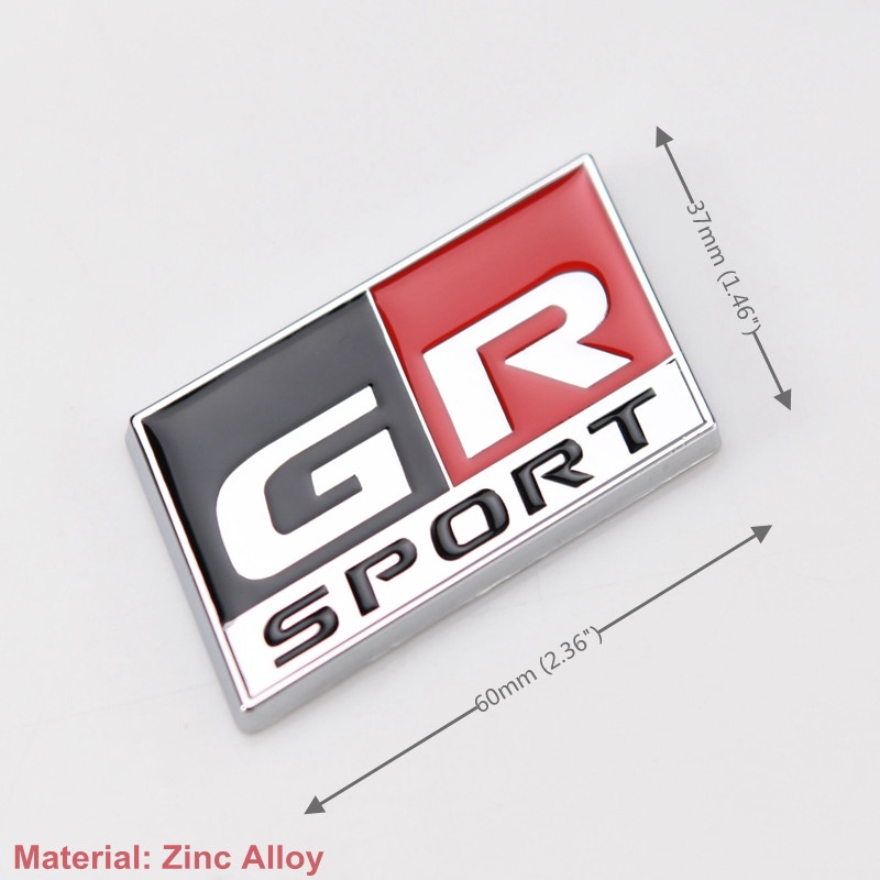3D Car Emblem Sticker GR SPORT Front Hood Grille & Rear Trunk ...