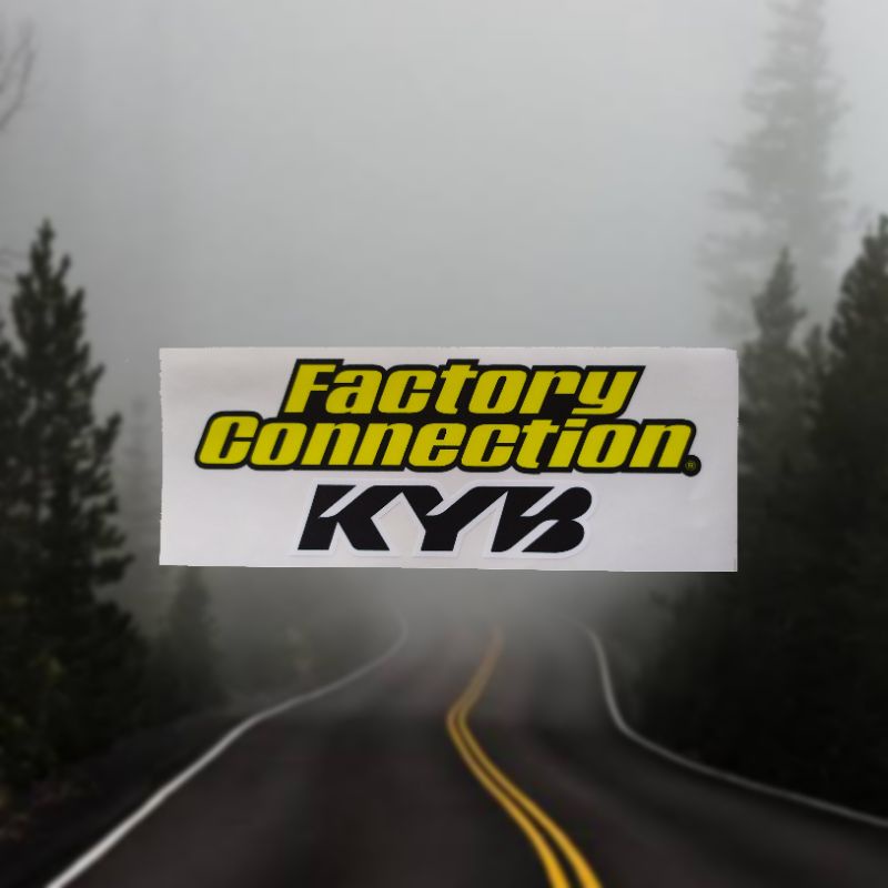 Shock Factory Connection KYB White Ink Sticker | Shopee Philippines