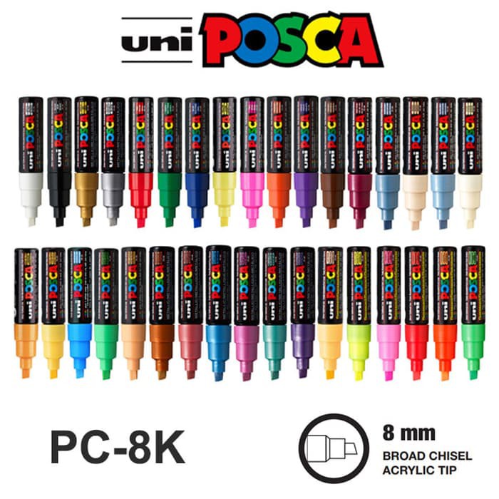 Uni Posca PC-8K Paint Marker [Drawing Custom SHOES] | Shopee Philippines
