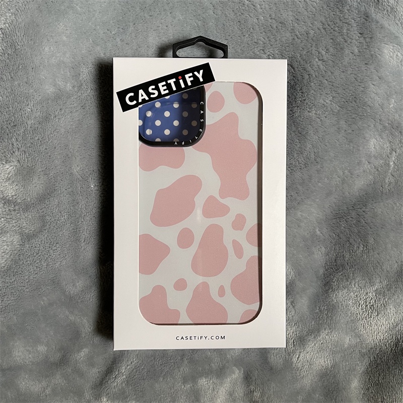 CASETify X Pink Cow Clear Inspired Design iPhone 13 Pro Max Mini 12 Pro Max Mini 11 Pro Max XS ...