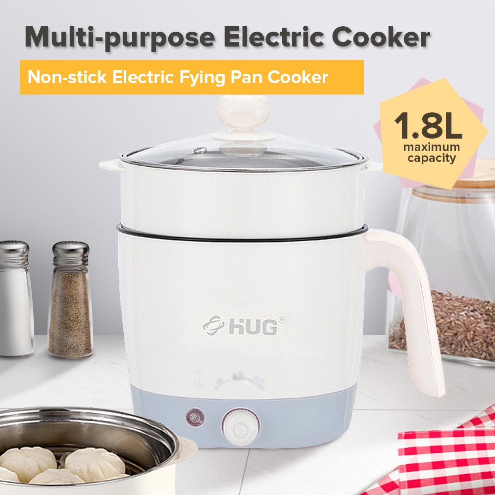 Hug Multifunctional Non-Stick Electric Steamer Rice Cooker Frying Pan ...