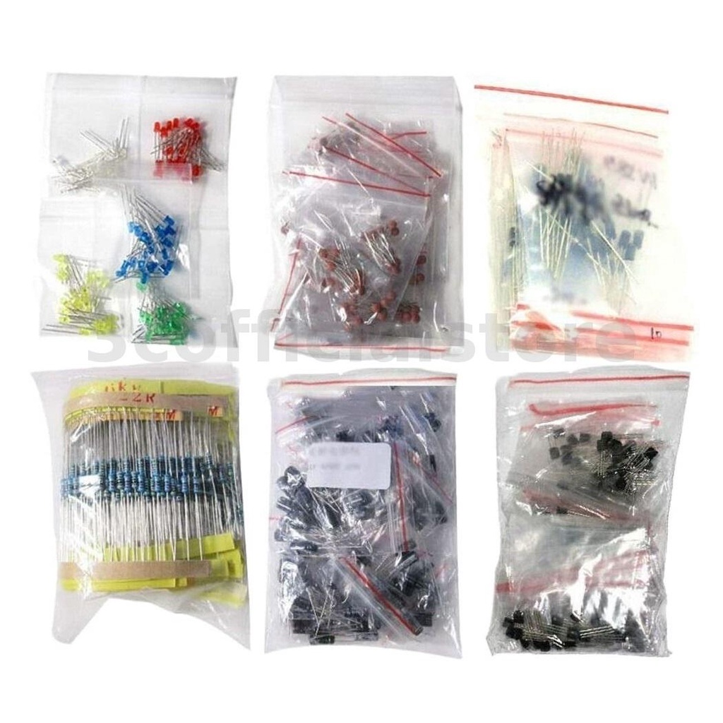 1390pcs Electronic Components Basic Starter Kit LED Diode Transistor ...