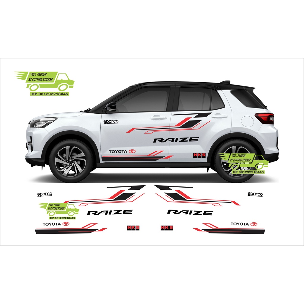 Sticker toyota raize sticker Car raize sticker cutting toyota raize ...