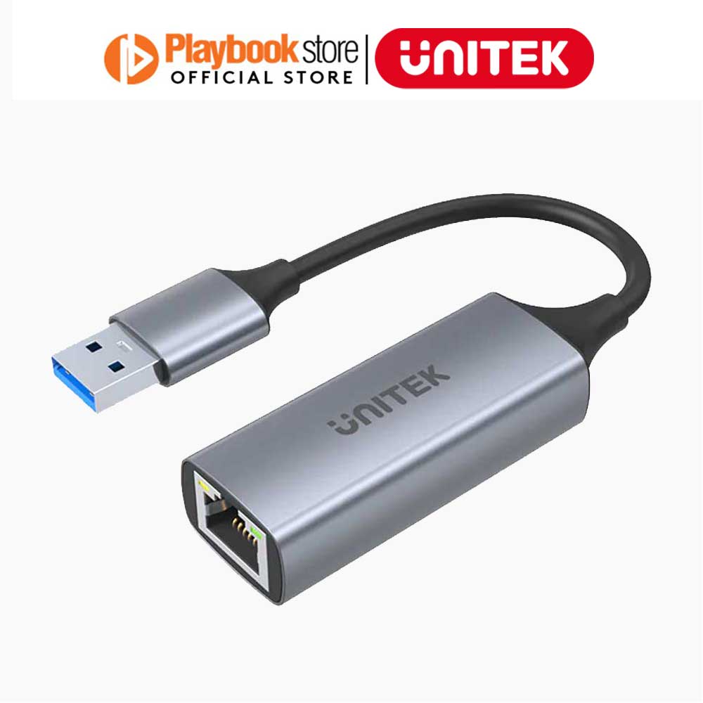 UNITEK USB 3.0 Male To Gigabit Ethernet Data Transfer Aluminum-Alloy Adapter (U1309A) | Shopee ...