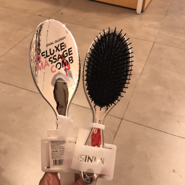 Miniso | Oval mirror deluxe massage comb | Shopee Philippines