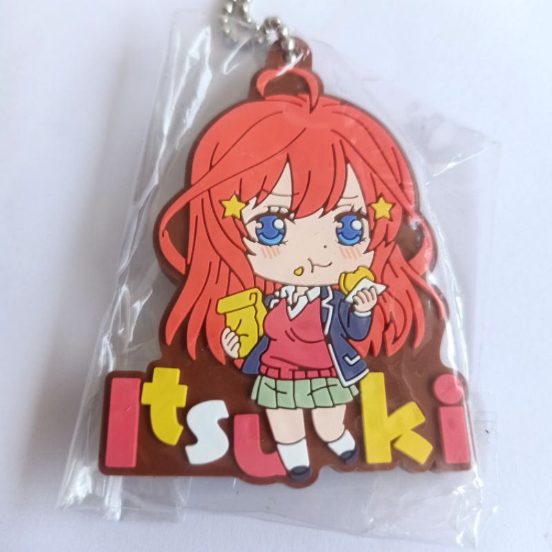 The Quintessential Quintuplets -Itsuki, Nino, Yotsuba Rubber Keychain ...